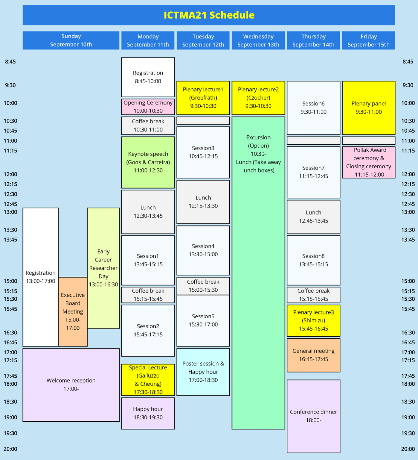 Schedule – ICTMA21